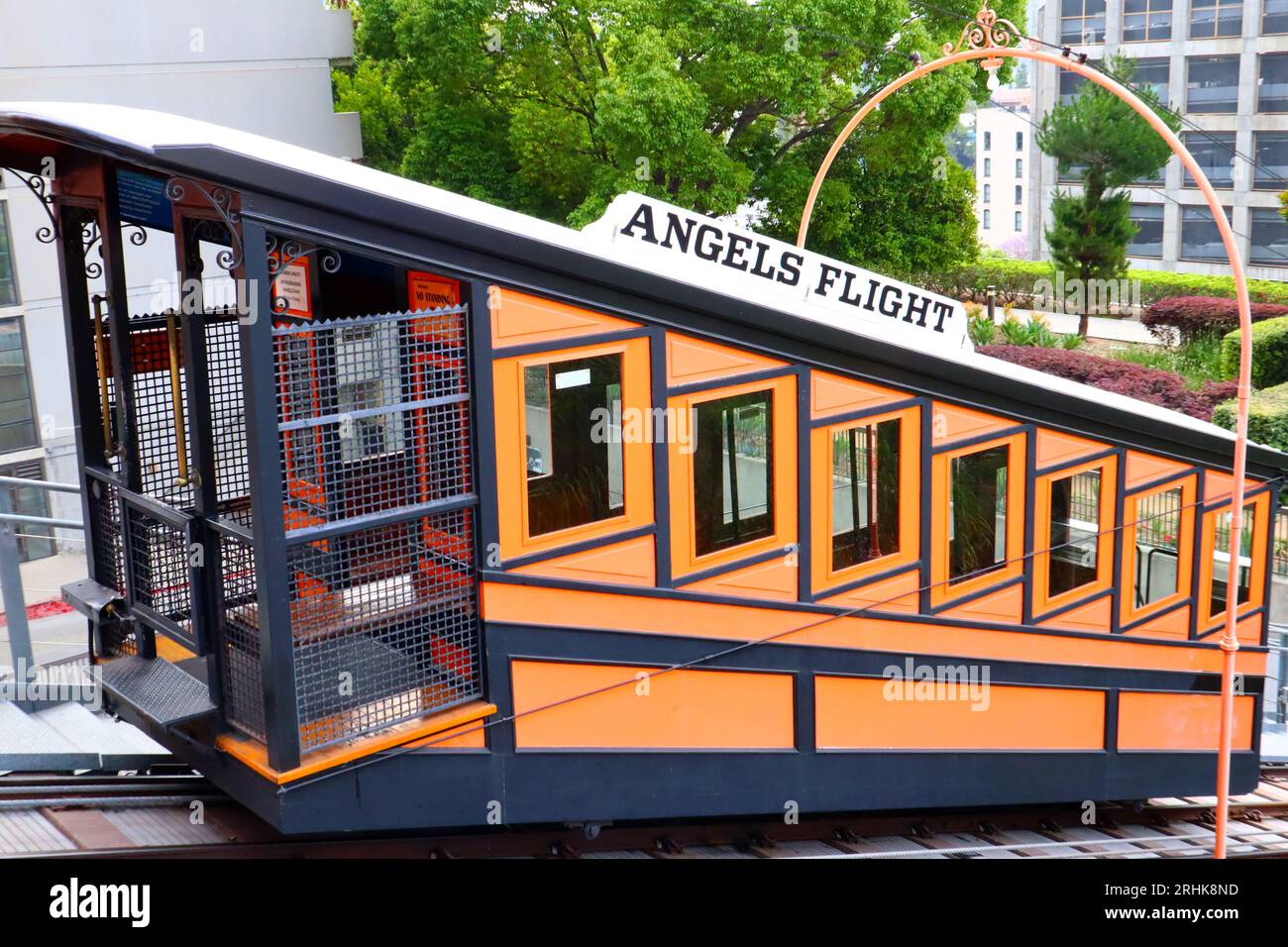 Los Angeles, California: Angels Flight, the historic funicular railway ...
