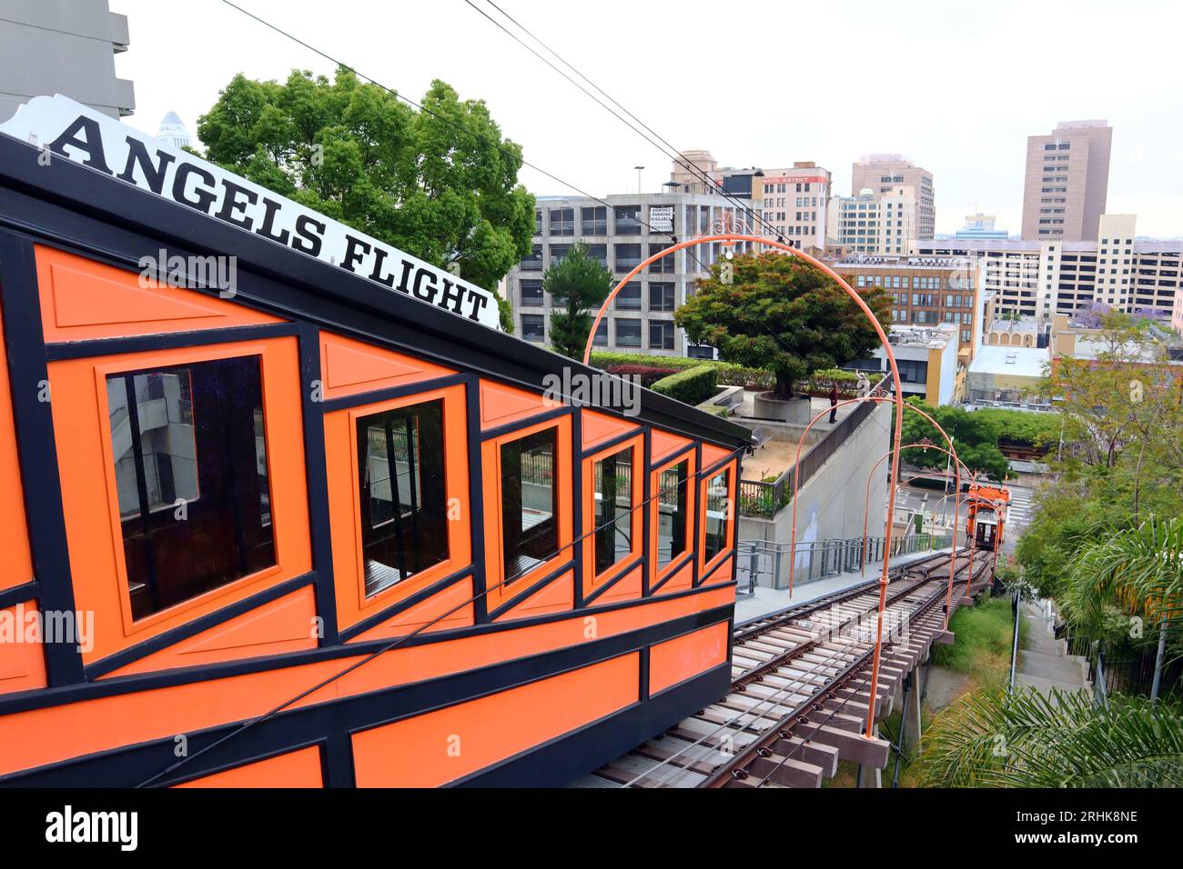 Los Angeles, California: Angels Flight, the historic funicular railway ...