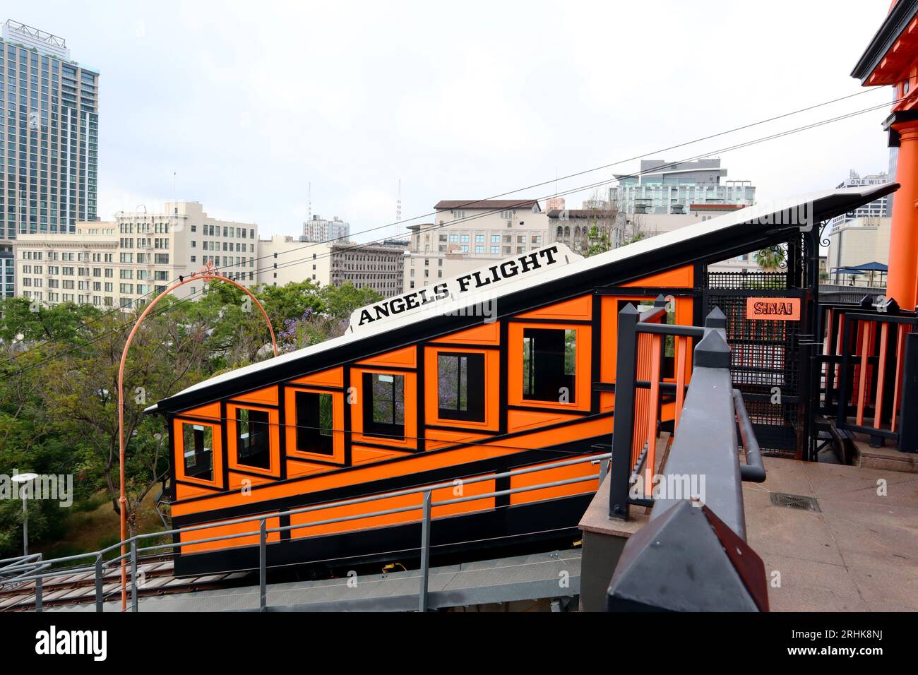 Los Angeles, California: Angels Flight, the historic funicular railway ...