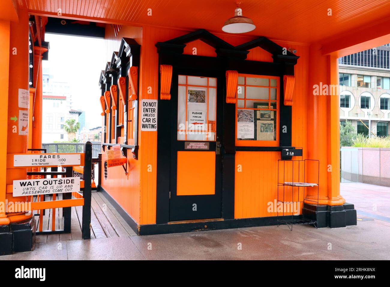 Los Angeles, California: Angels Flight, the historic funicular railway ...