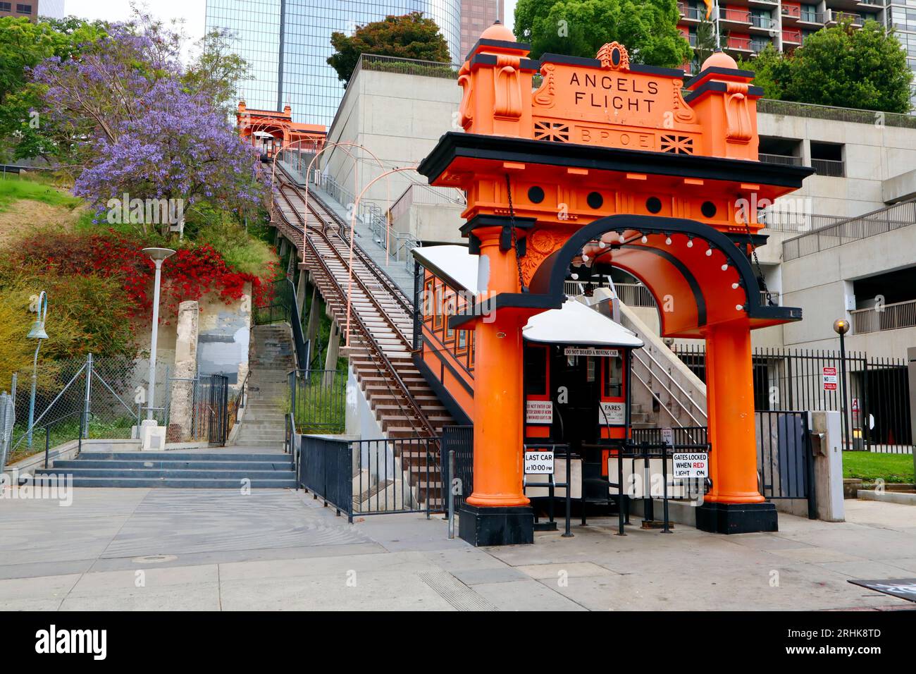 Los Angeles, California: Angels Flight, the historic funicular railway ...