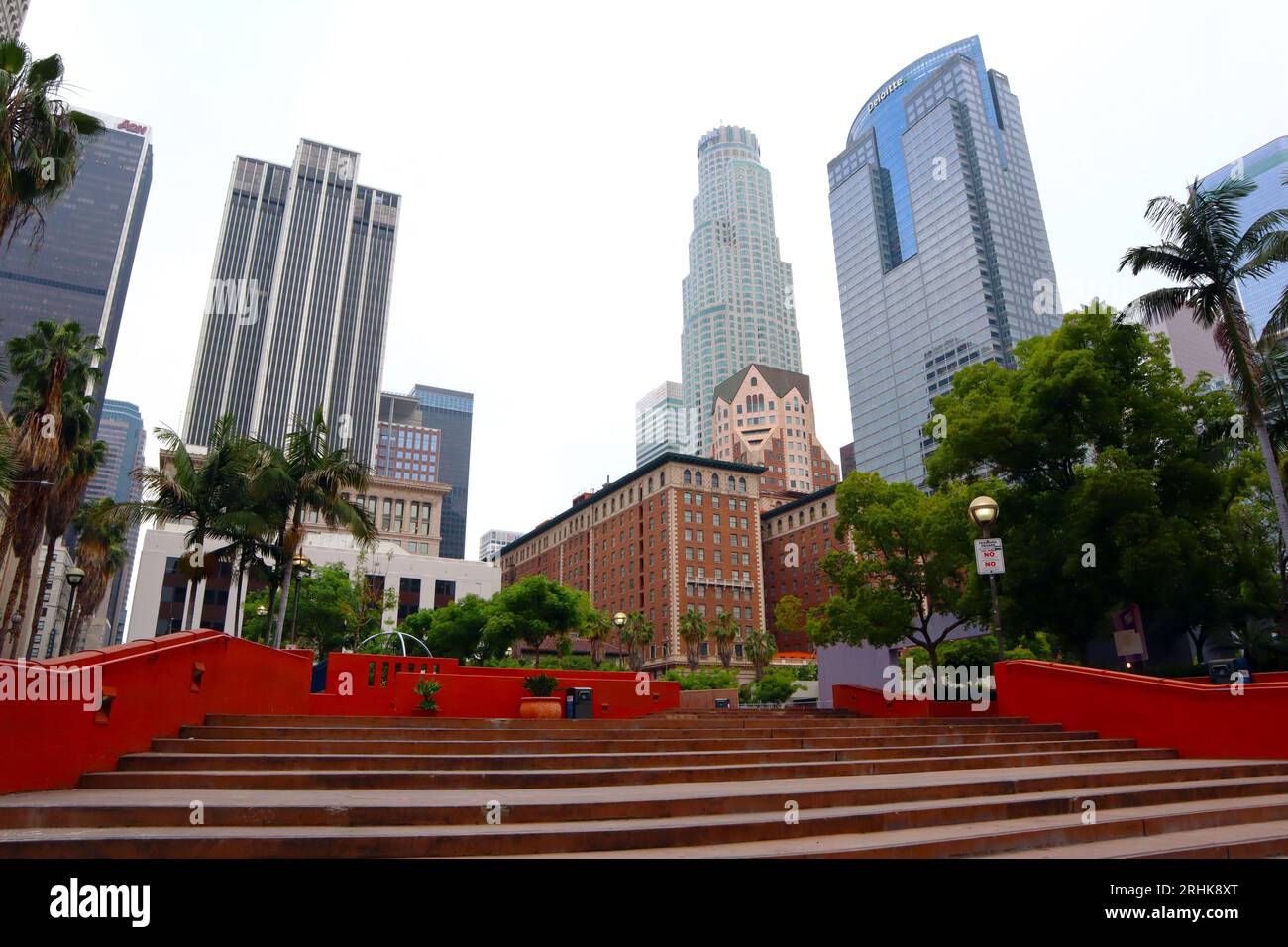Los Angeles, California: Pershing Square, Public Park in downtwotn Los ...