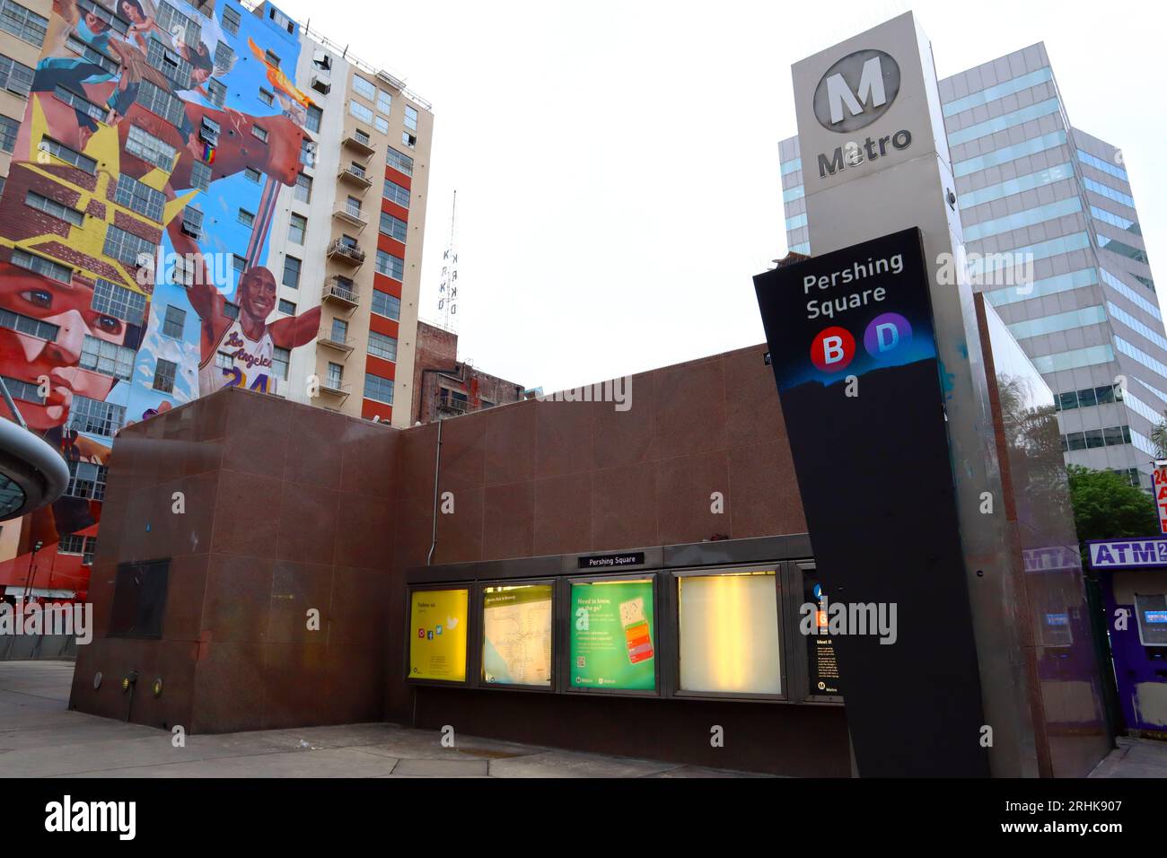 Los Angeles, California: Pershing Square Metro Rail B and D Line Station Stock Photo - Alamy