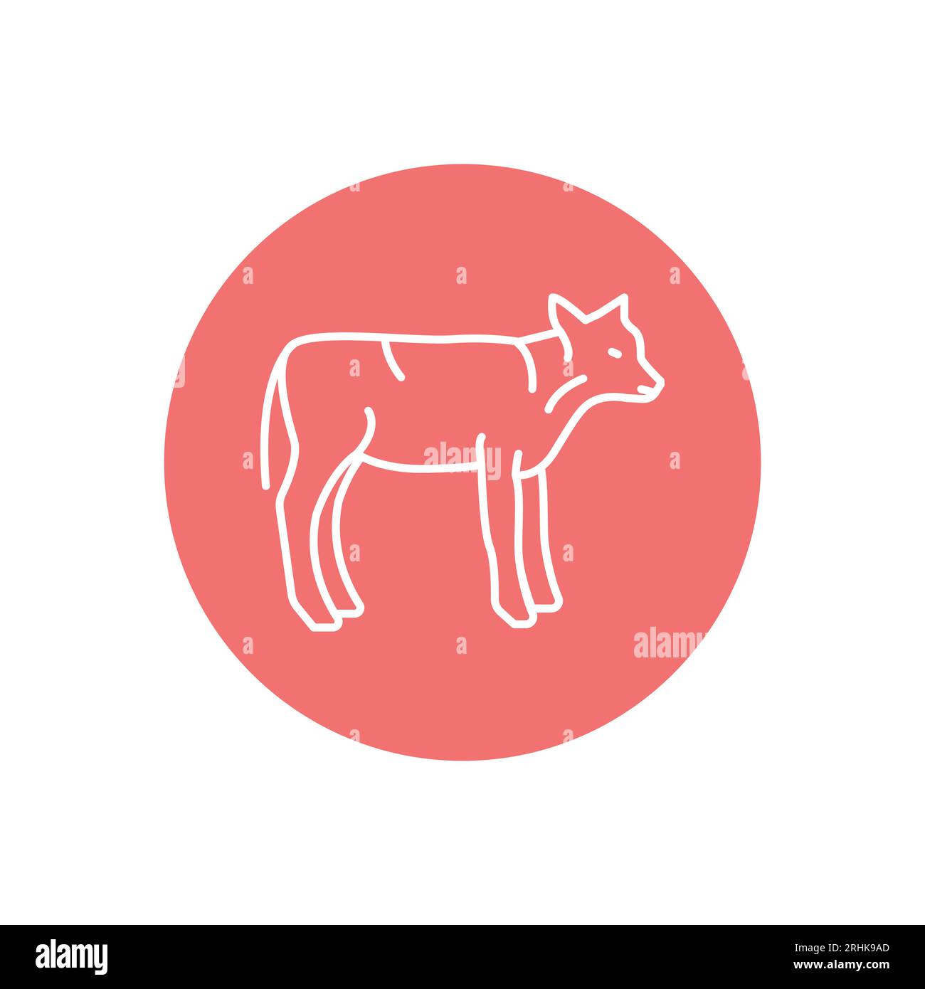Line drawing cow calf hi-res stock photography and images - Alamy