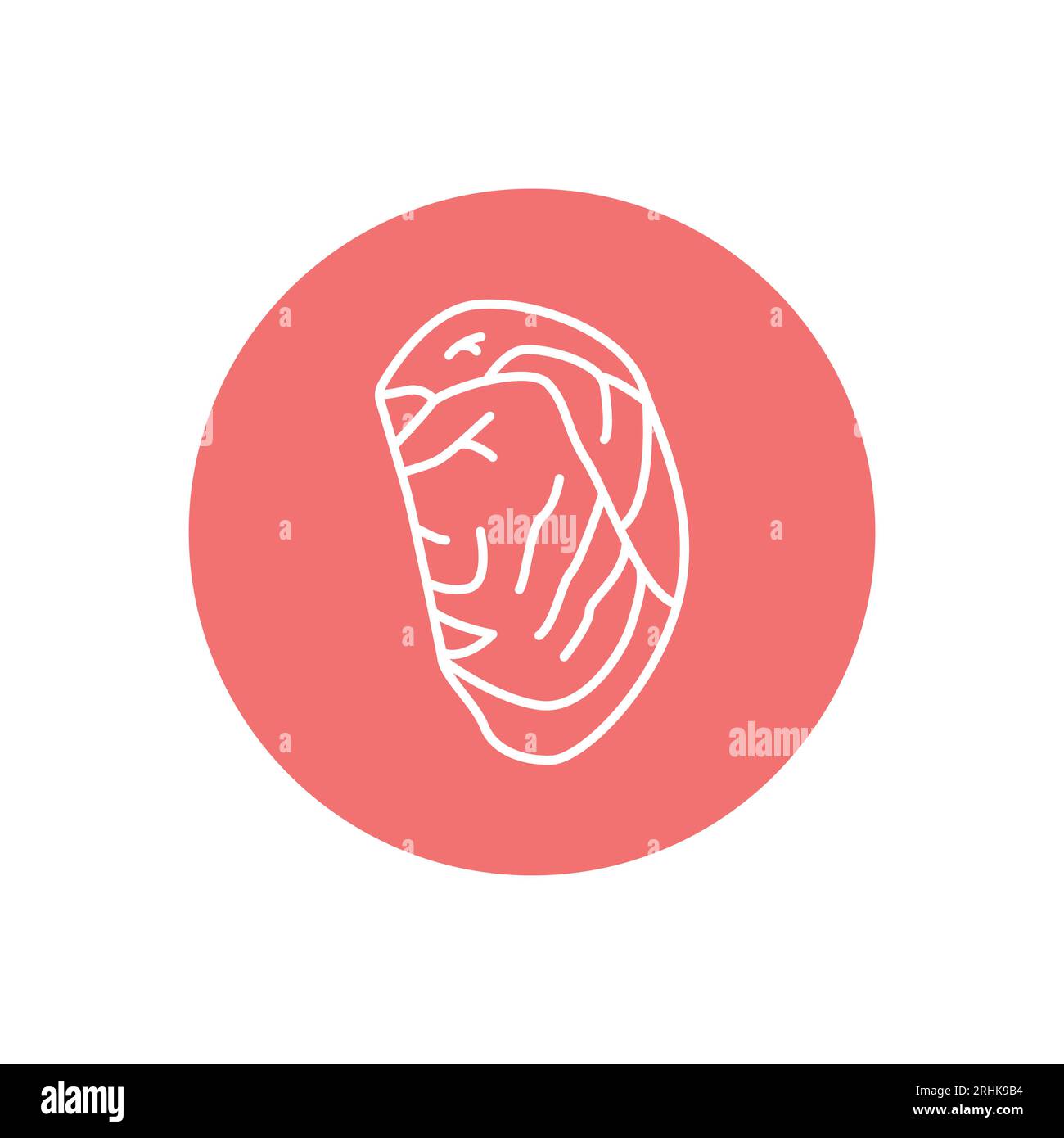 Ribeye of pork Stock Vector Images - Alamy