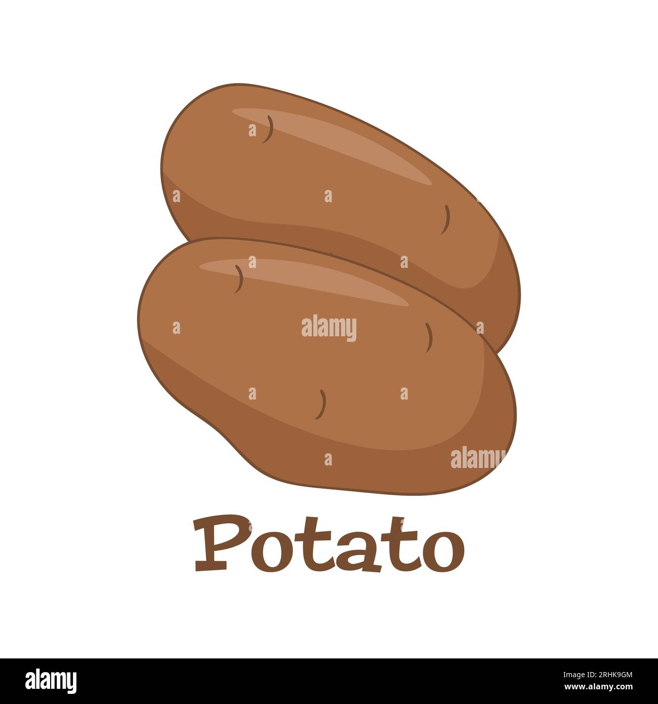 Potatoes vector illustration. Isolated on white background Stock Vector ...