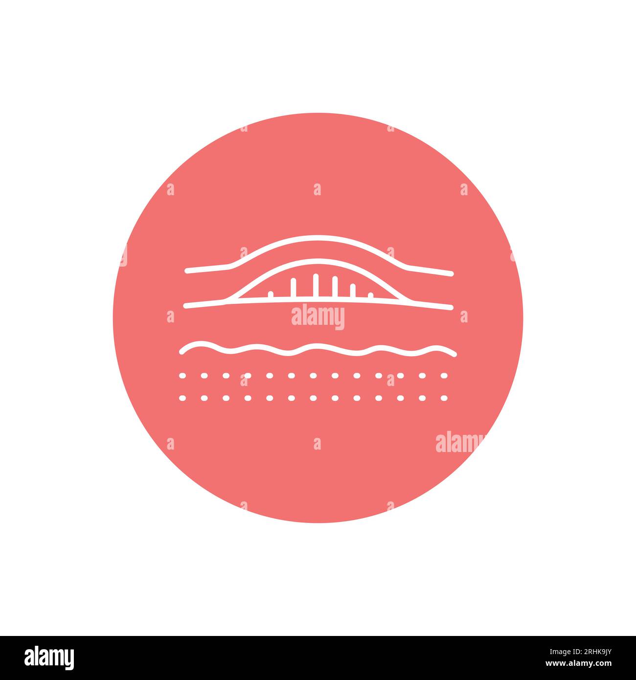 Bruise Black Line Icon Dermatology Disease Skin Problem Stock Vector