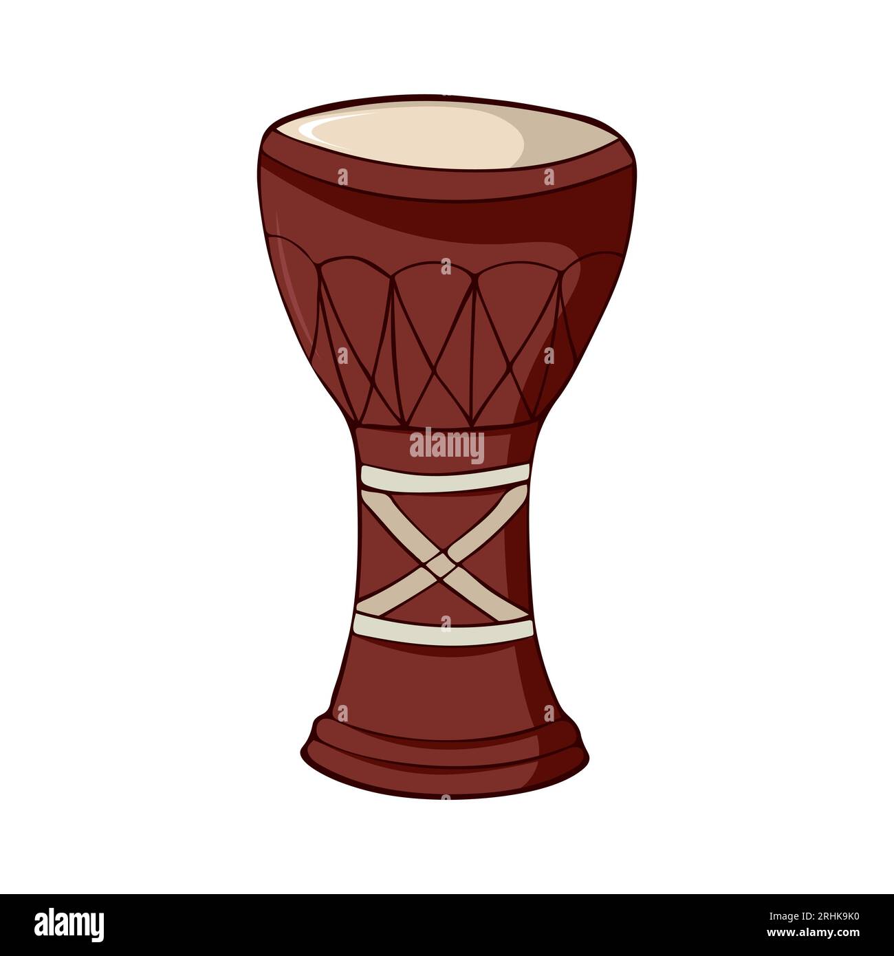 Darbuka percussion instrument of the Middle East vector illustration ...