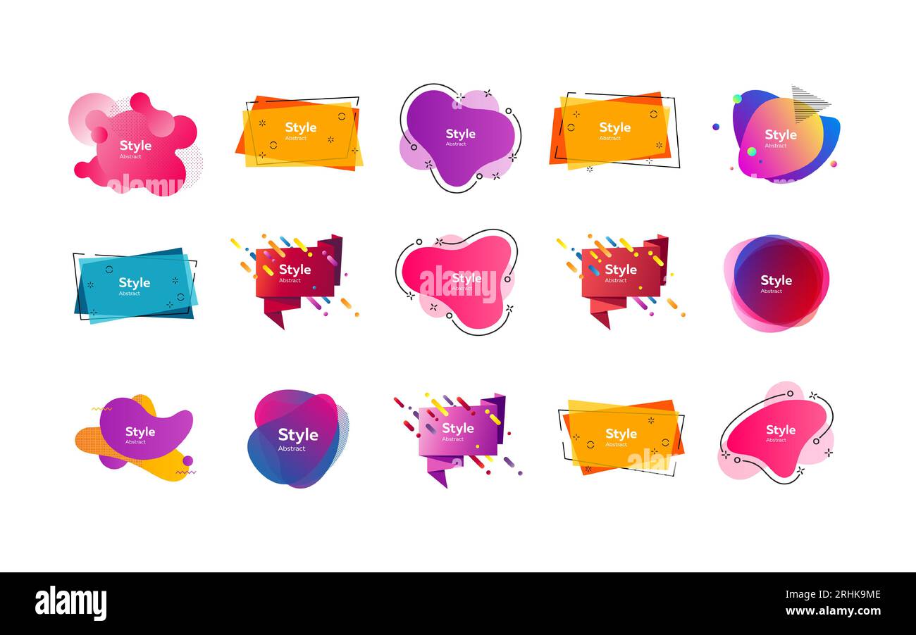 Bright colorful abstract figures Stock Vector Image & Art - Alamy