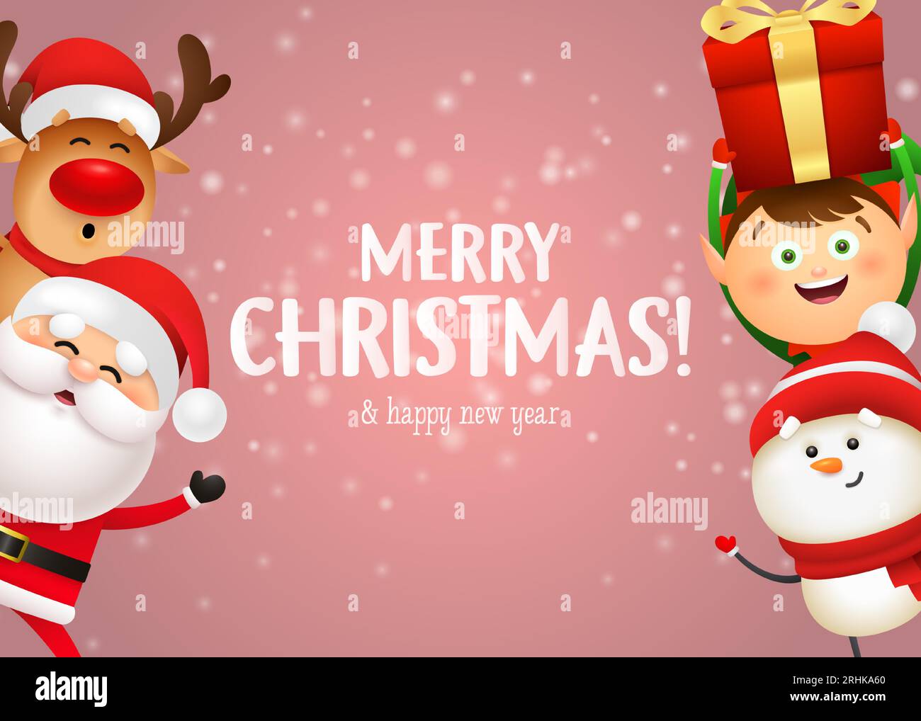 Christmas postcard design Stock Vector Image & Art - Alamy