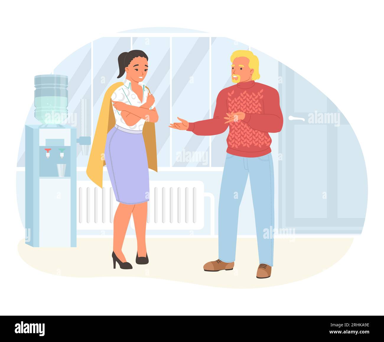 Office freezing Stock Vector Images - Alamy