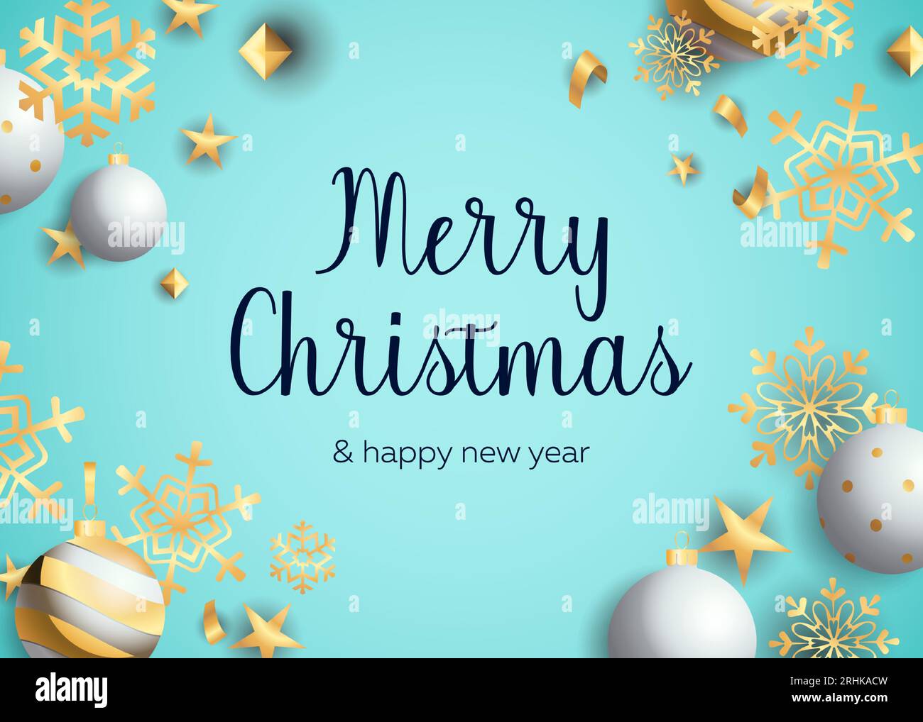 Merry Christmas greeting card design Stock Vector Image & Art - Alamy