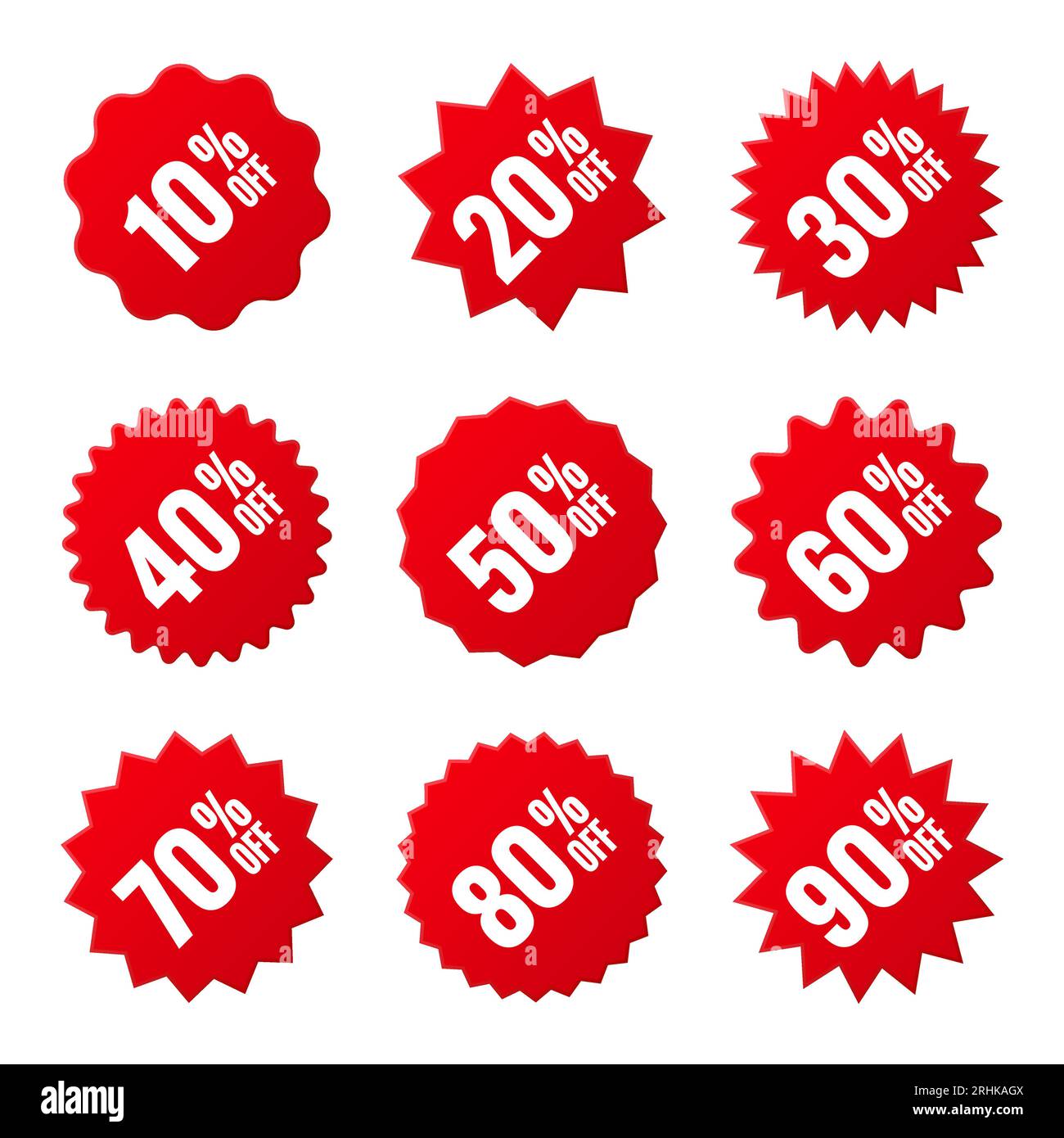 Price tags collection, special offer or shopping discount label with ...