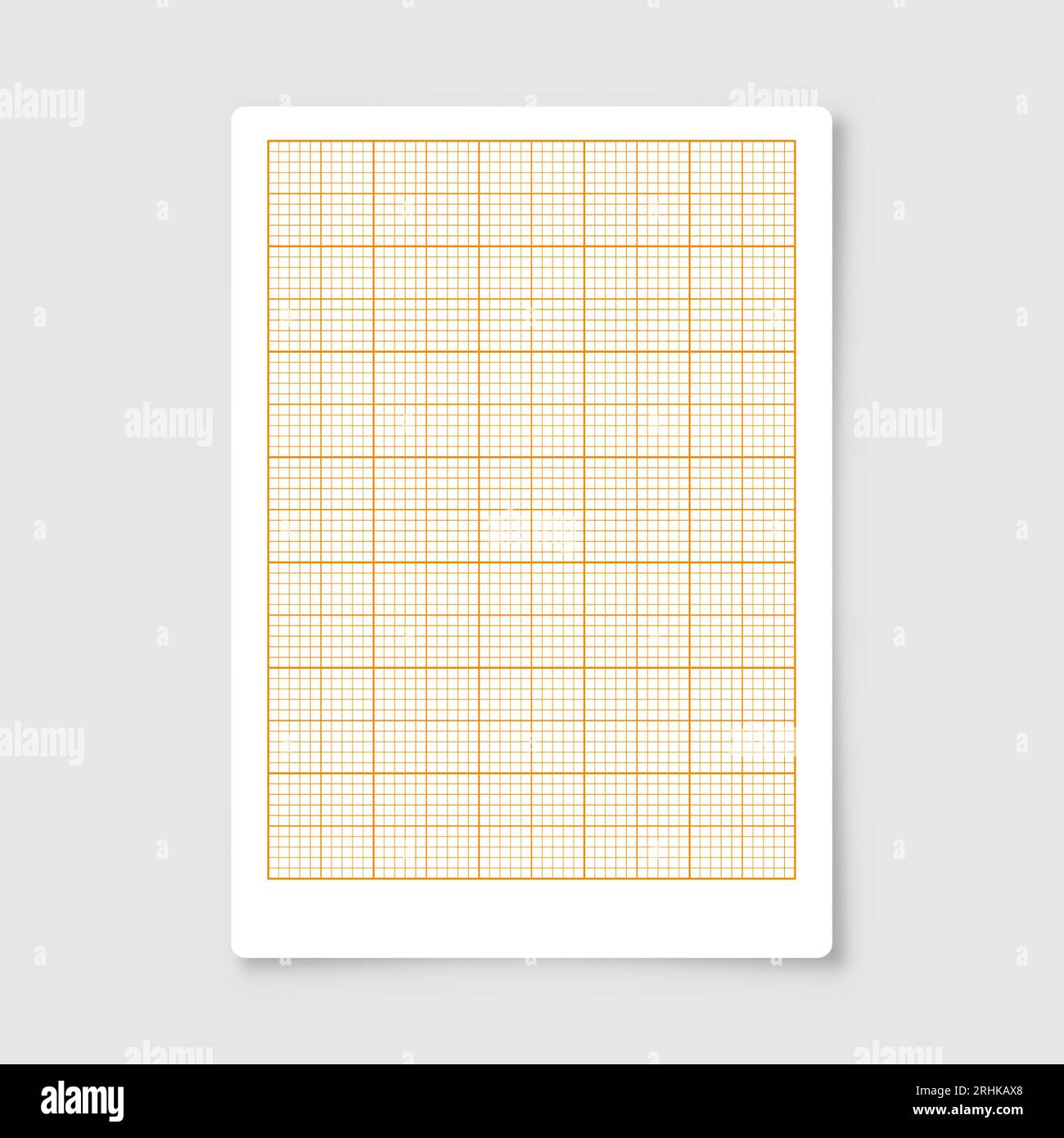 Sheet of graph paper with grid. Millimeter paper texture, geometric ...