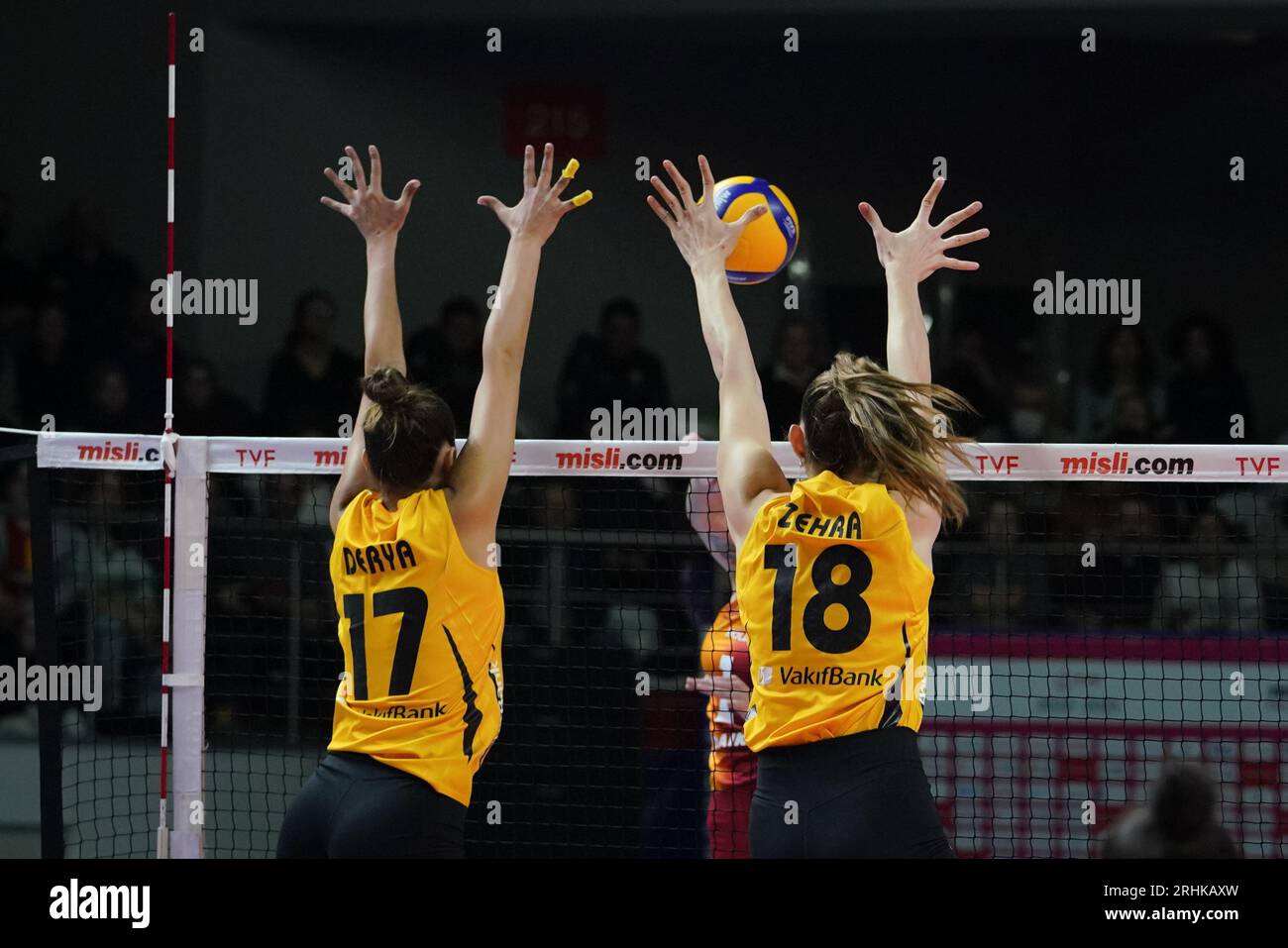 ISTANBUL, TURKIYE - DECEMBER 10, 2022: Derya Cebecioglu and Zehra Gunes ...