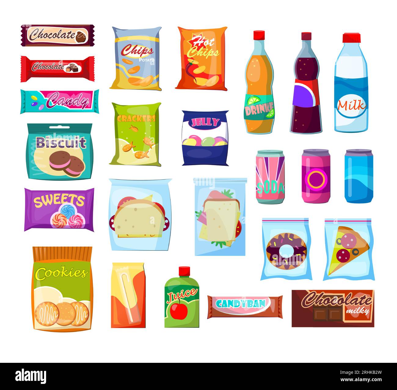 Sandwich packet Stock Vector Images - Alamy
