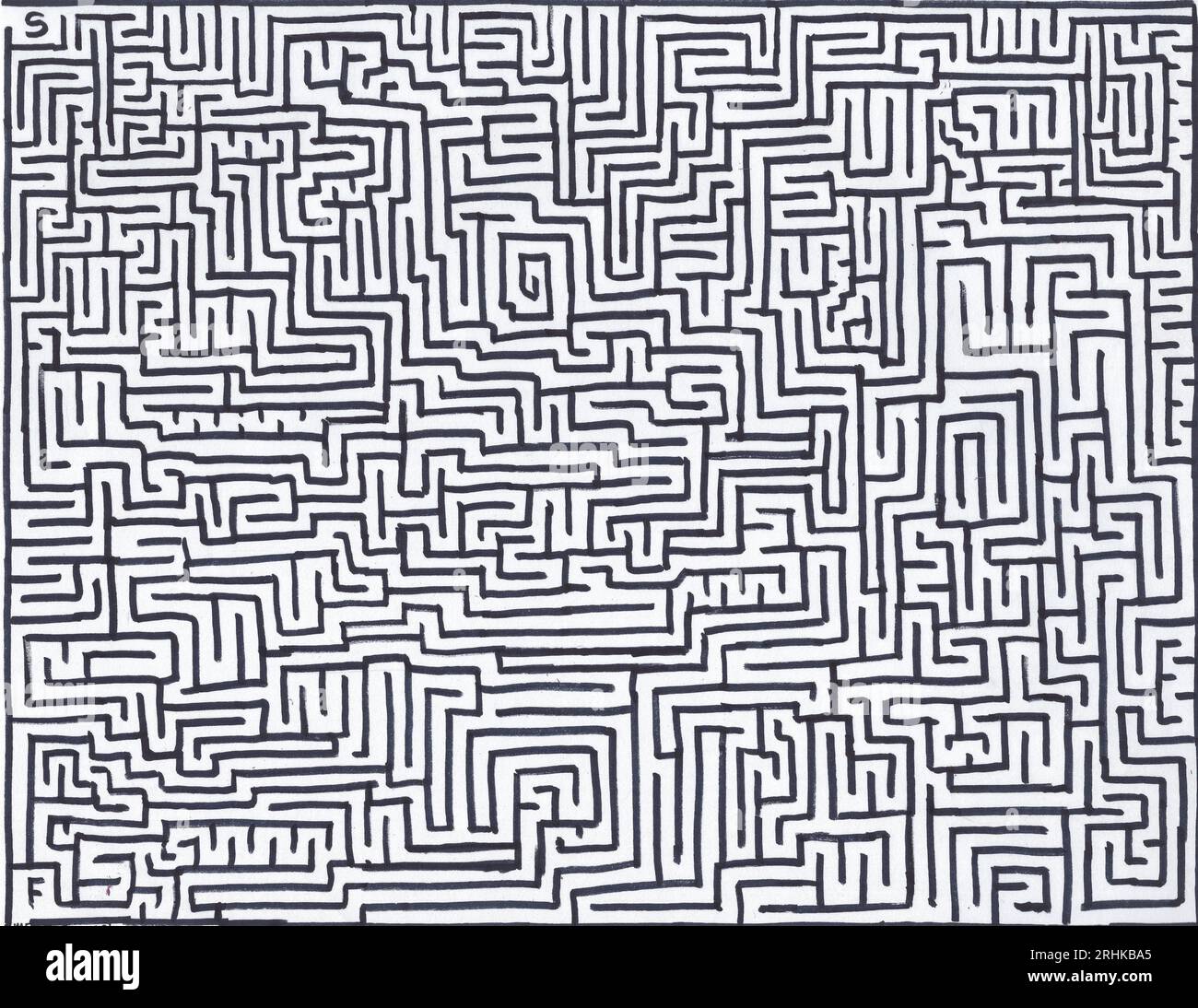 Freehand maze texture hi-res stock photography and images - Alamy