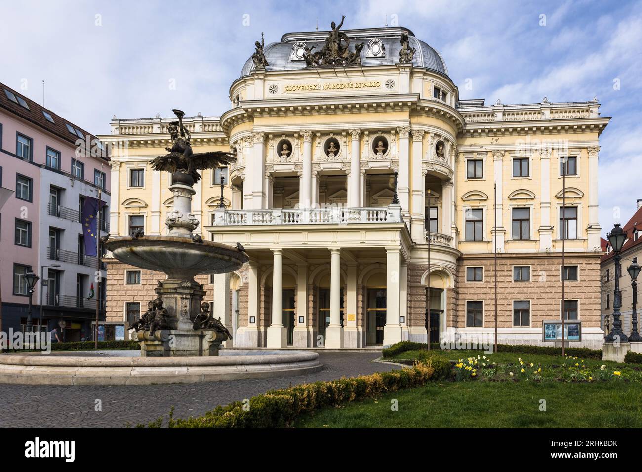 Old building of National theater in Bratislava, capital of Slovakia ...