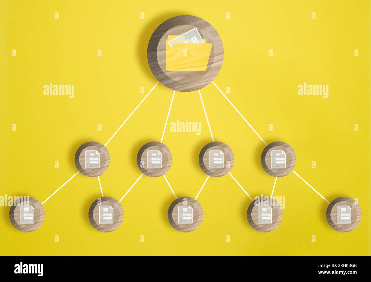 Folders for storing documents. Structure of paperless exchange of ...