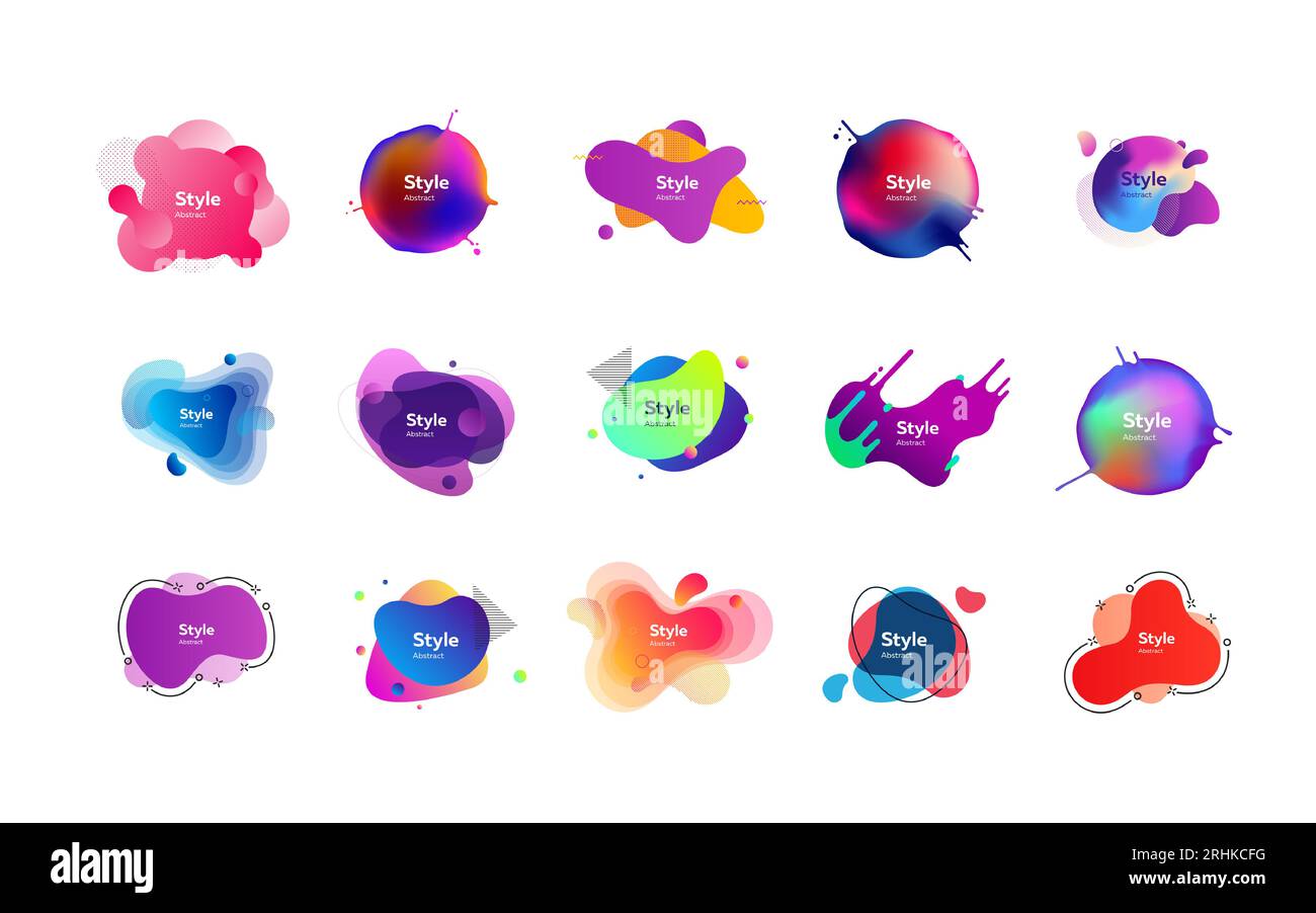 Modern bright neon shapes set Stock Vector Image & Art - Alamy