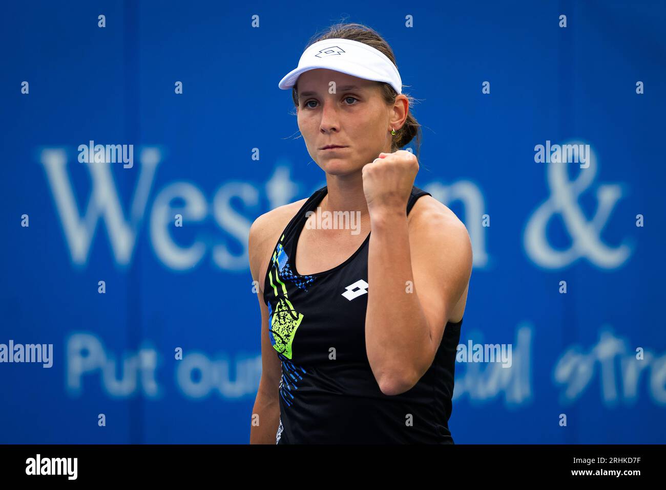Varvara Gracheva of France in action during the first round of the 2023 ...