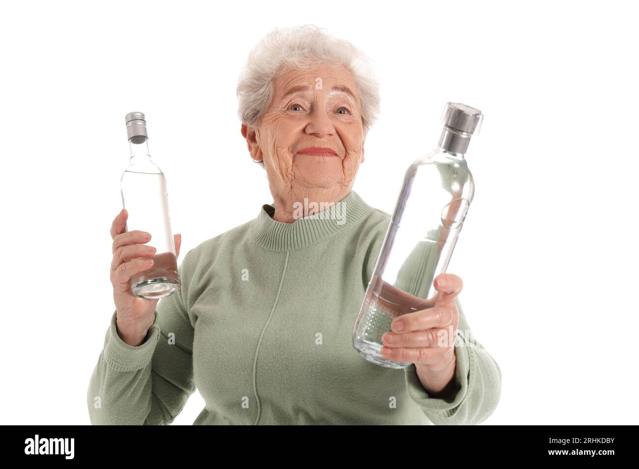 Drunk old woman senior woman hi-res stock photography and images - Alamy