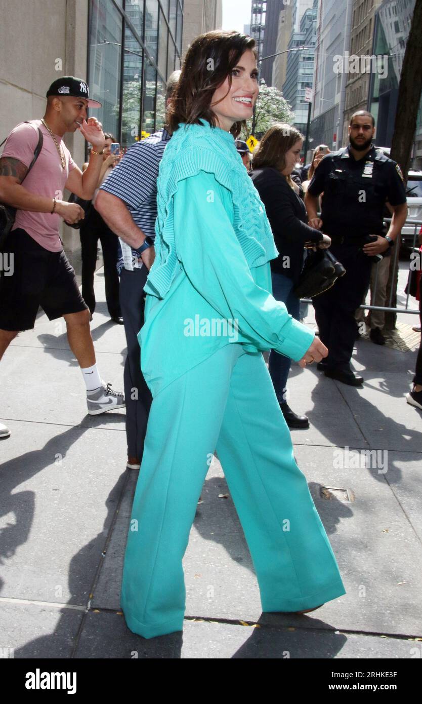 New York, NY, USA. 17th Aug, 2023. Idina Menzel seen at NBC's Today ...