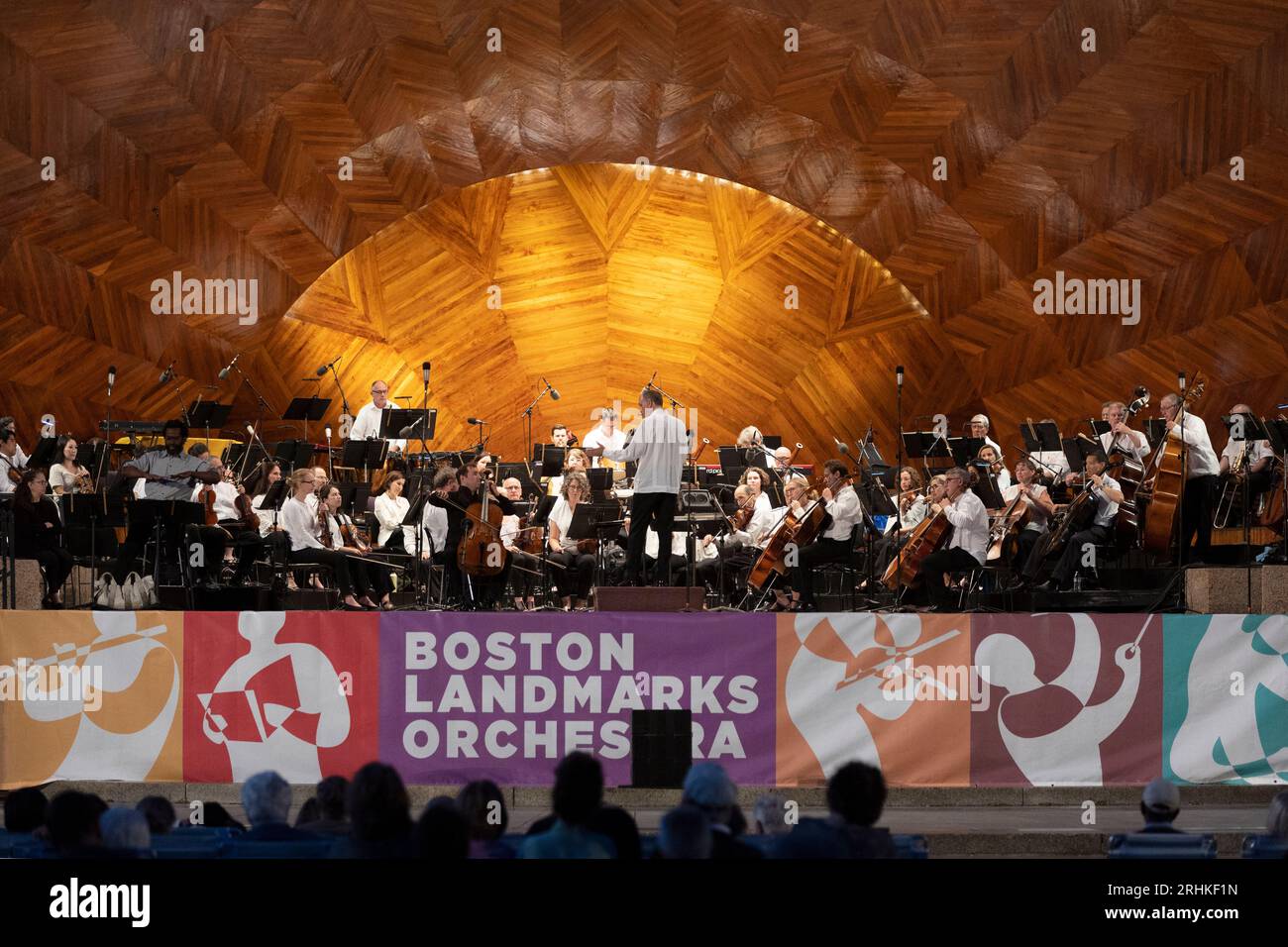 Boston Landmarks Orchestra performs at the Hatch Shell on the Esplanade ...