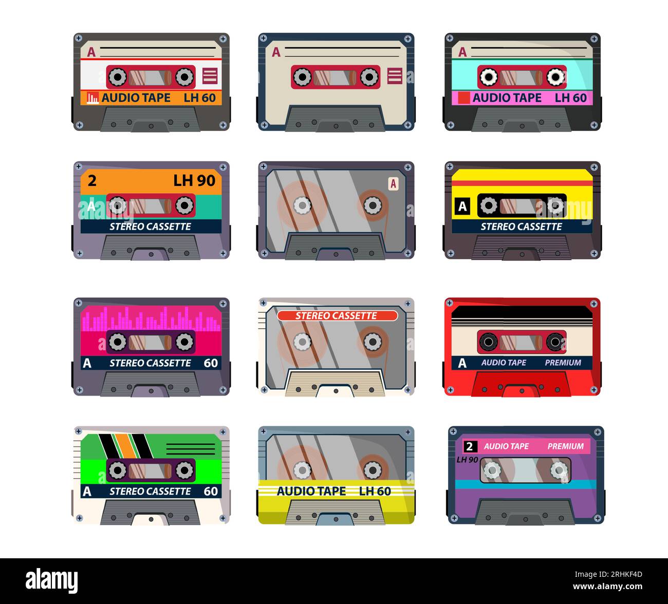 1980s film set Stock Vector Images - Alamy