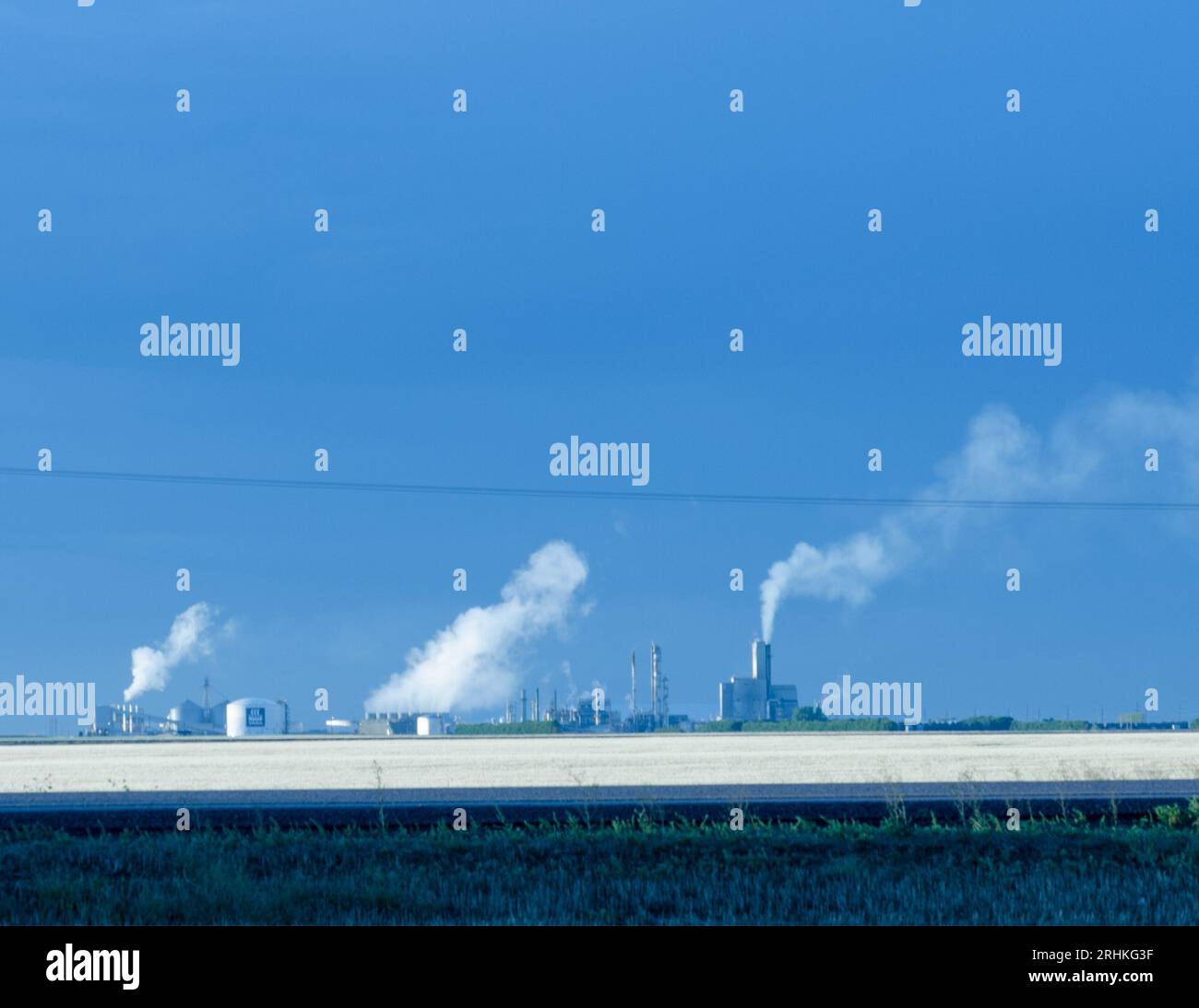 The Yara Belle Plaine fertilizer plant near Regina, Saskatchewan ...