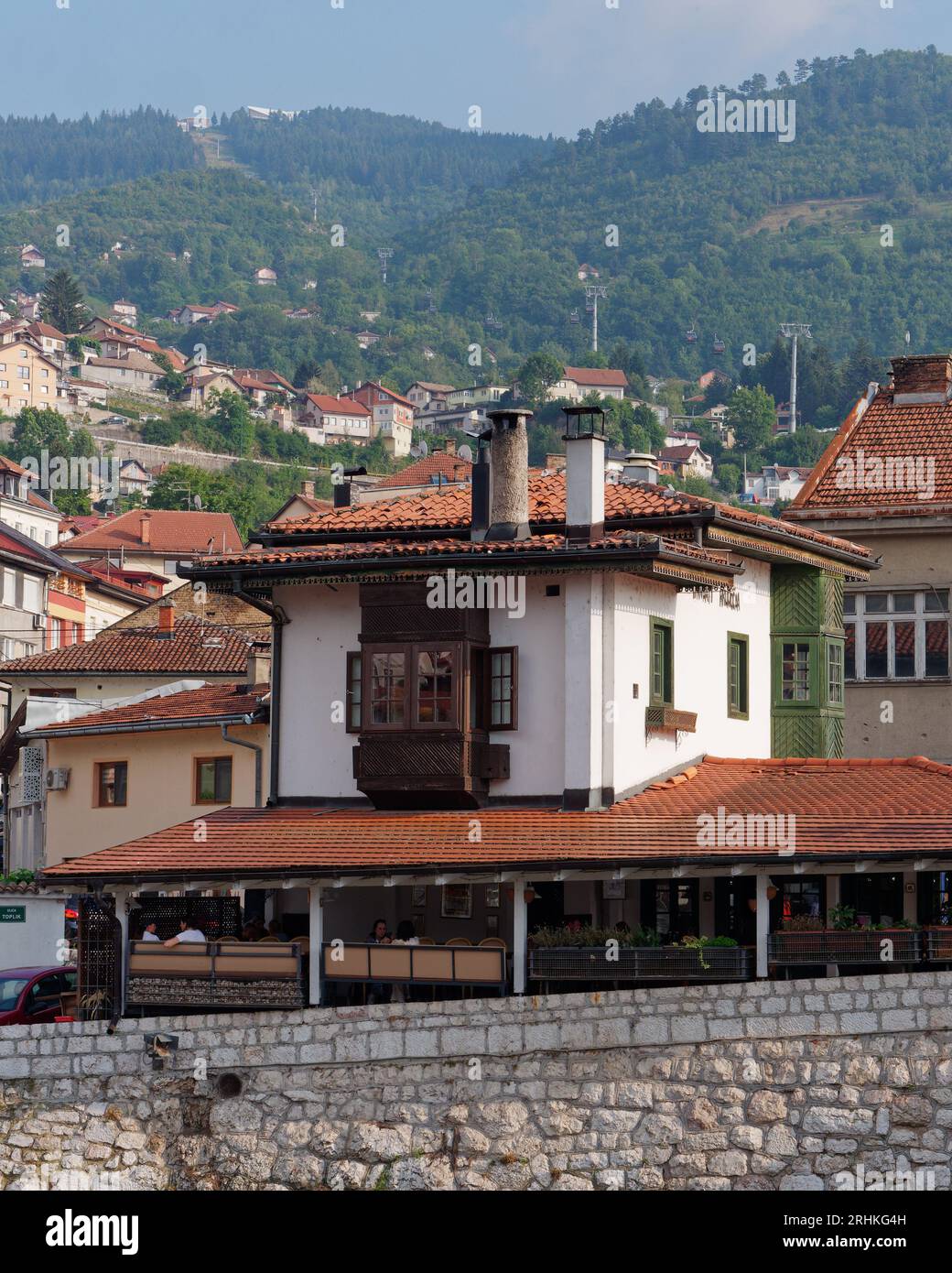 Inat Kuca restaurant in the city Sarajevo, Bosnia and Herzegovina ...