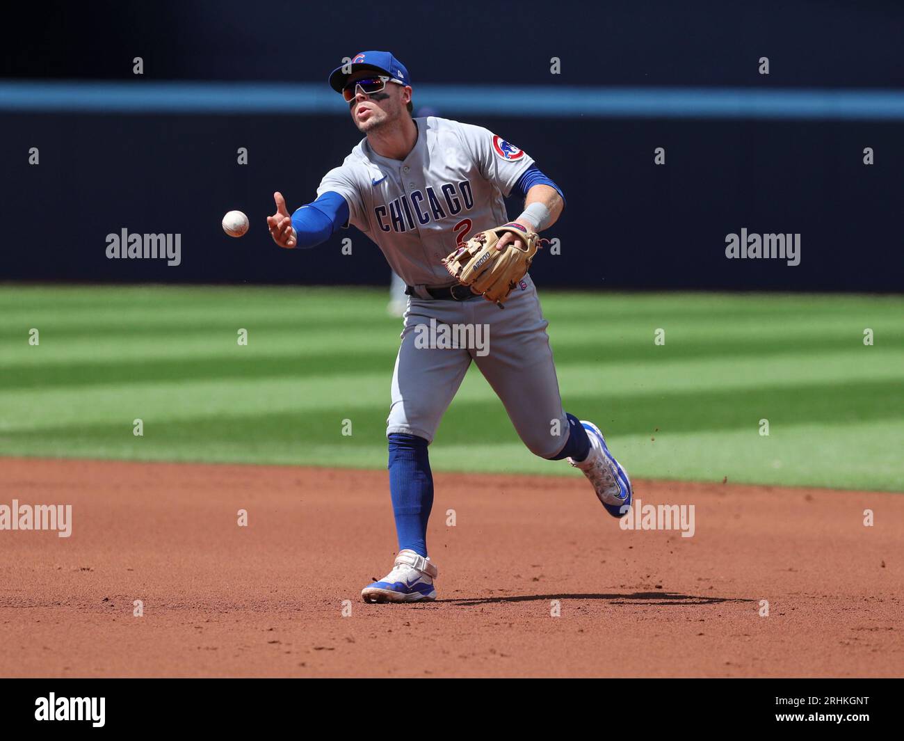 Toronto, Canada. 13th Aug, 2023. Chicago Cubs second baseman Nico ...