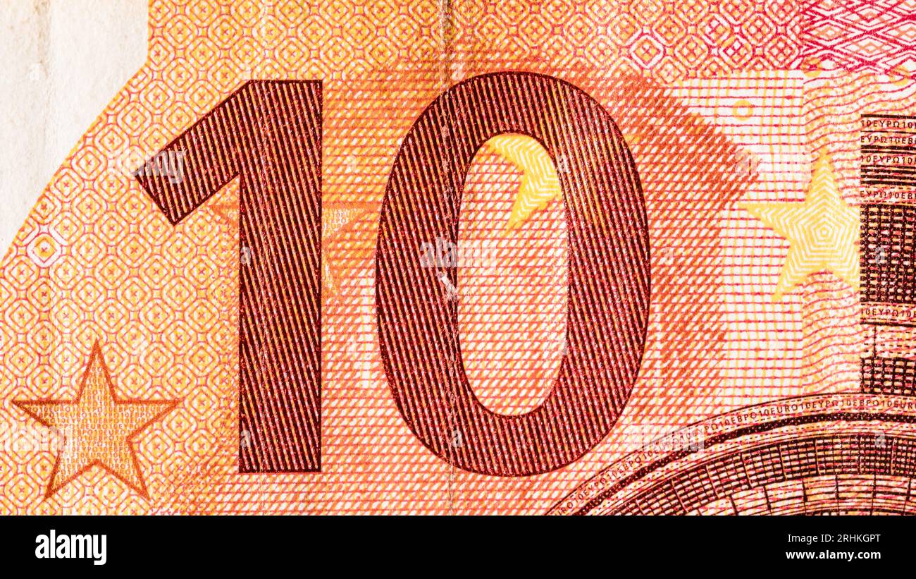 EURO currency. Europe inflation, EUR money. European Union currency ...