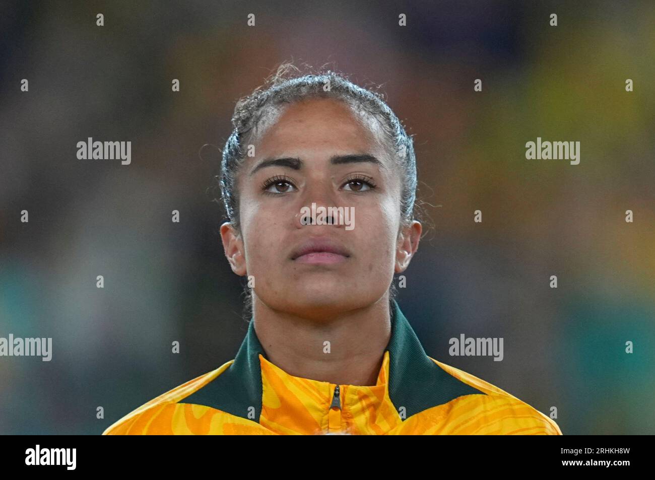 USA. 16th Aug, 2023. August 16 2023: Mary Fowler (Australia) looks on ...