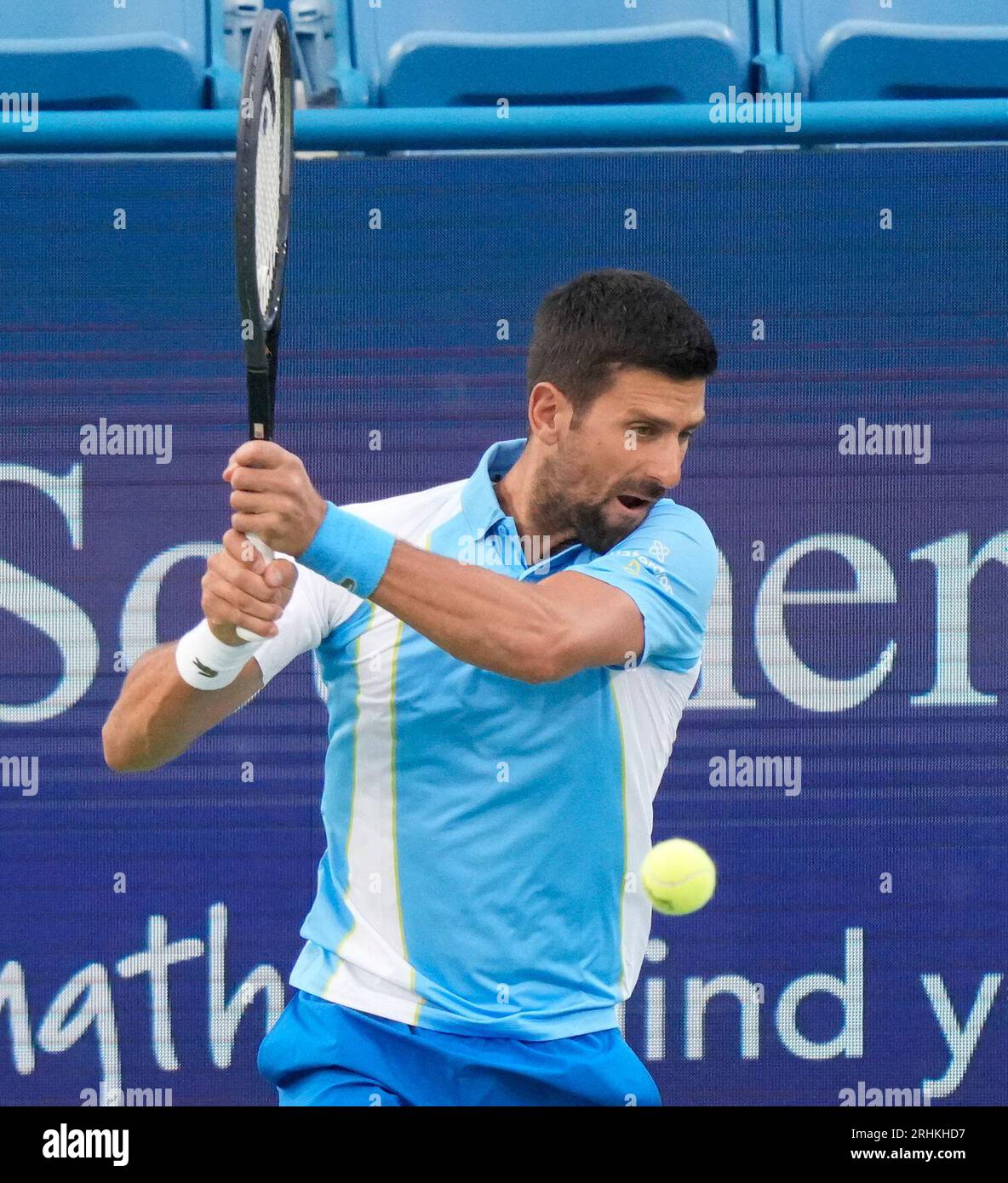 August 16, 2023: Novak Djokovic (SRB) defeated Alejandro Davidovich ...