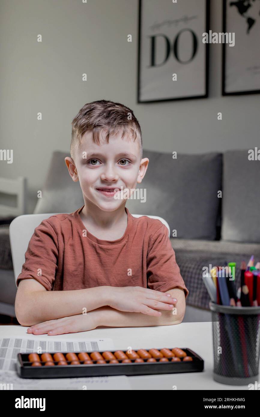 Schoolboy mental math mathematics hi-res stock photography and images ...