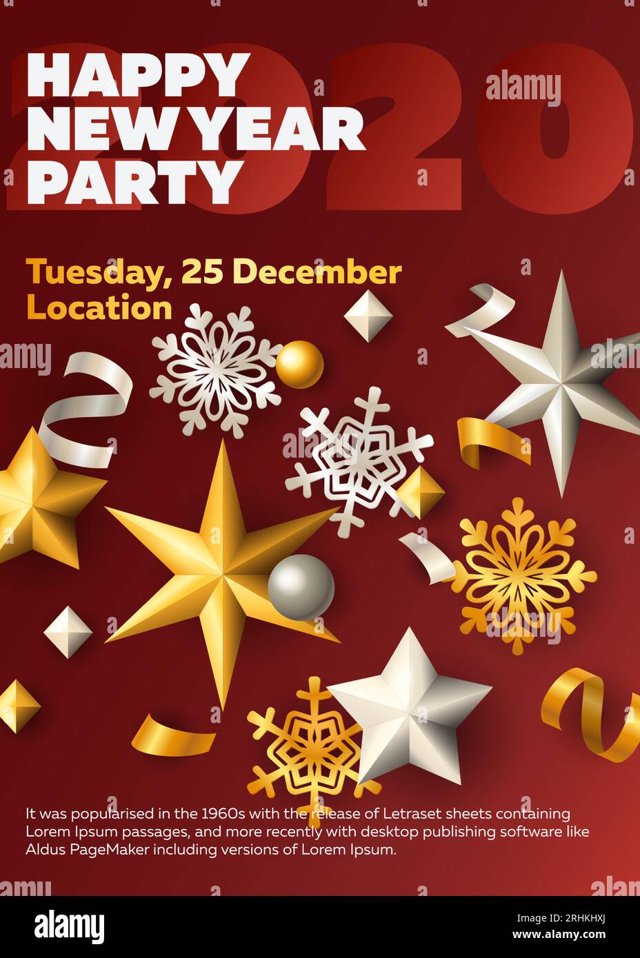 New Year party banner Stock Vector Image & Art - Alamy