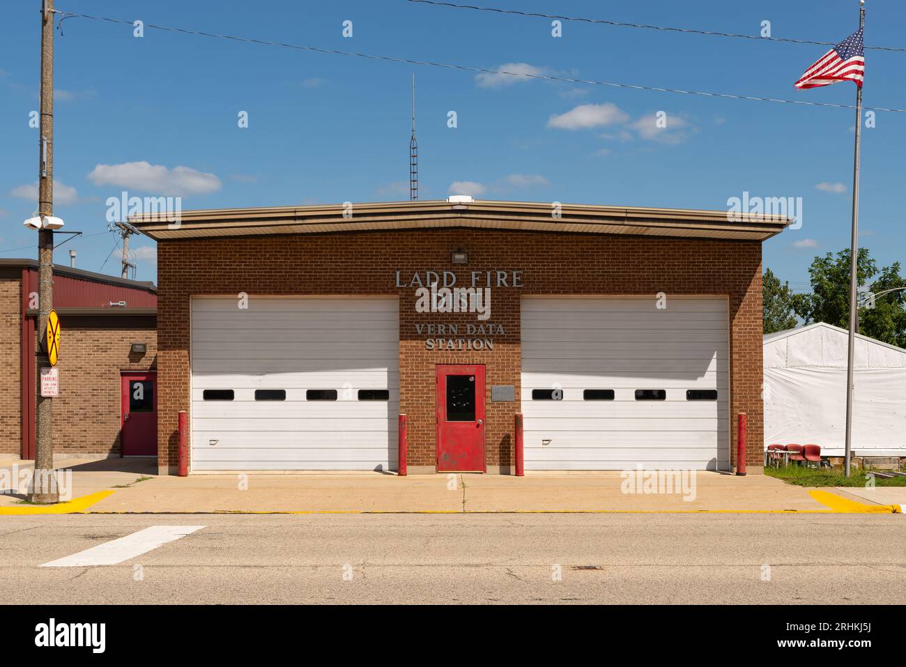 Ladd, Illinois - United States - August 16th, 2023: Exterior of the ...