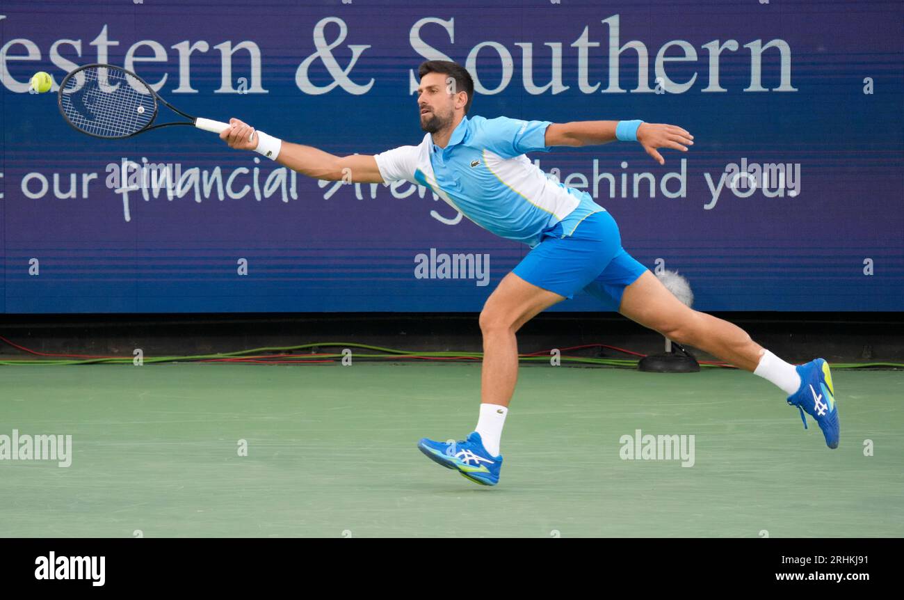 August 16, 2023: Novak Djokovic (SRB) defeated Alejandro Davidovich ...
