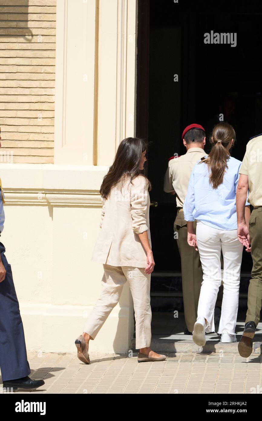 Zaragoza. Spain. 20230817, Queen Letizia of Spain attends the first day ...