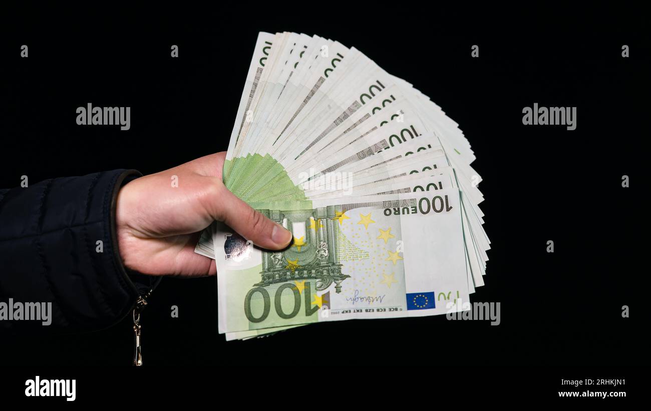 EURO currency. Europe inflation, EUR money. European Union currency ...