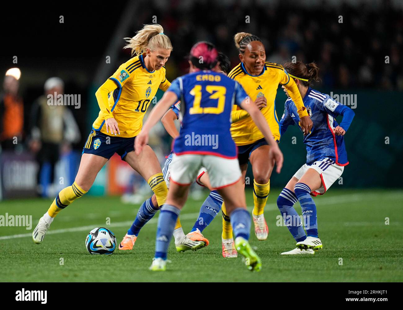 August 11 2023: Soa Jakobsson (Sweden) controls the ball during a FiFA ...