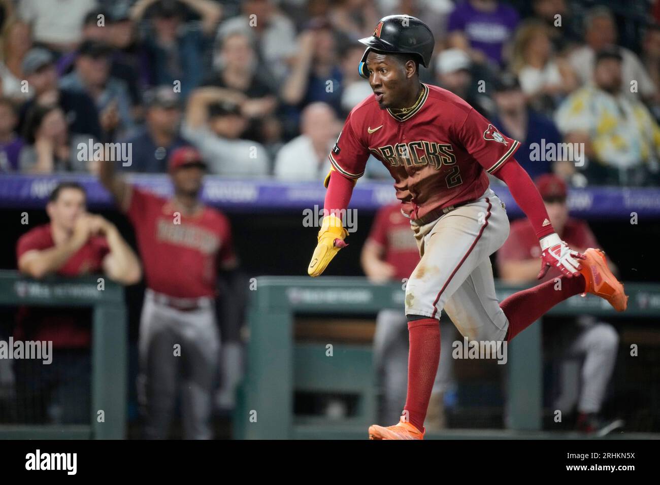 Arizona Diamondbacks shortstop Geraldo Perdomo (2) in the eighth inning ...