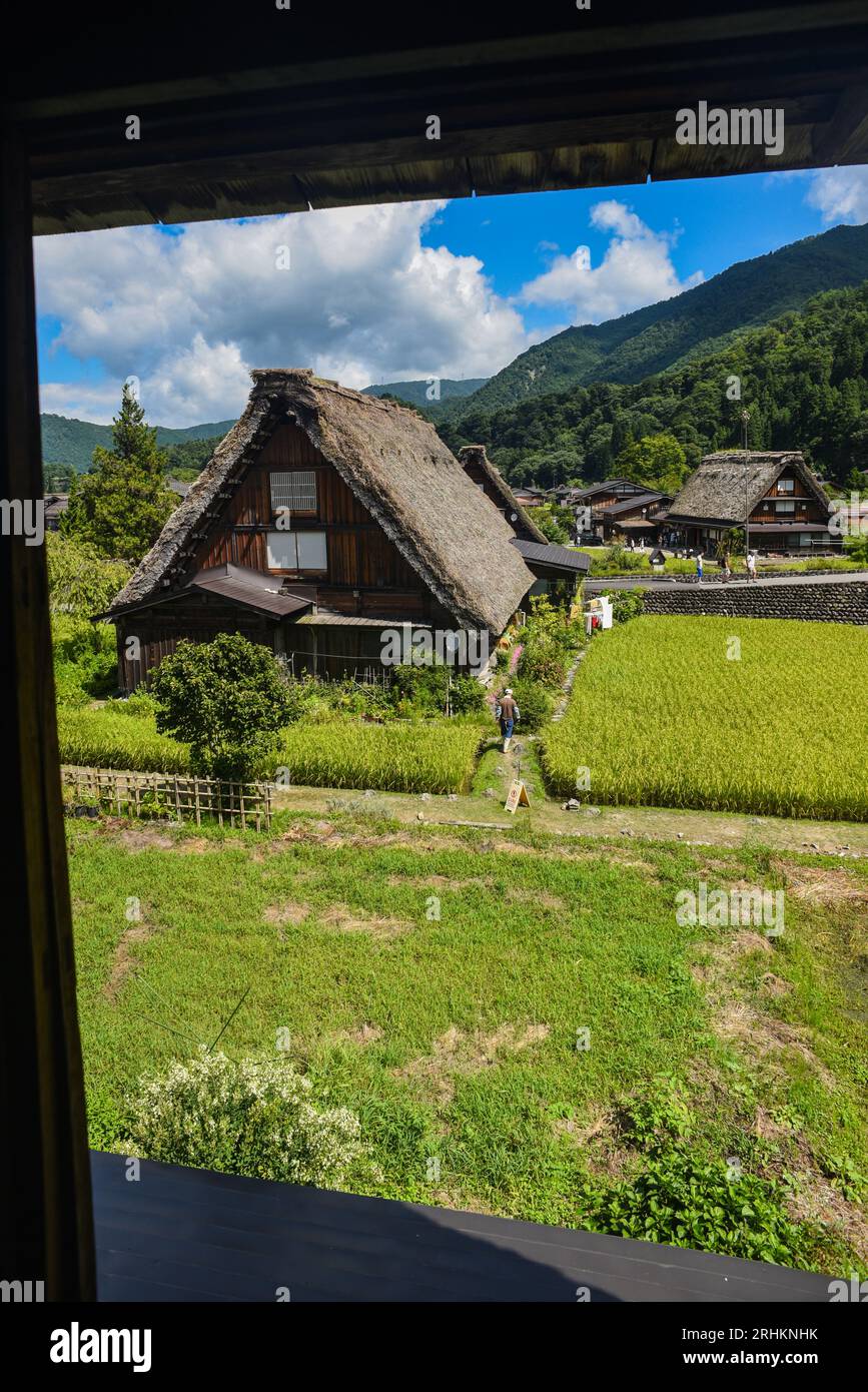 Shirakawa-go, traditional village showcasing a building style known as ...