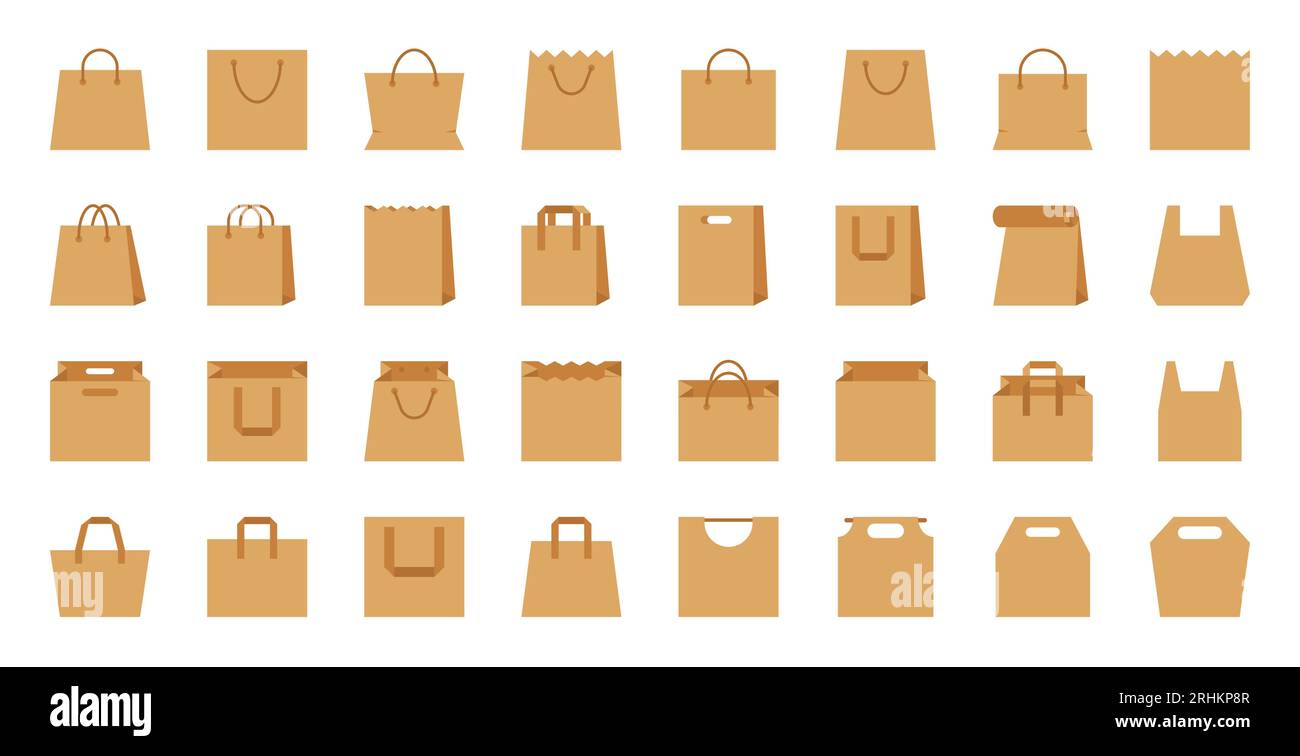 Cartoon bag gift paper shop hi-res stock photography and images - Alamy