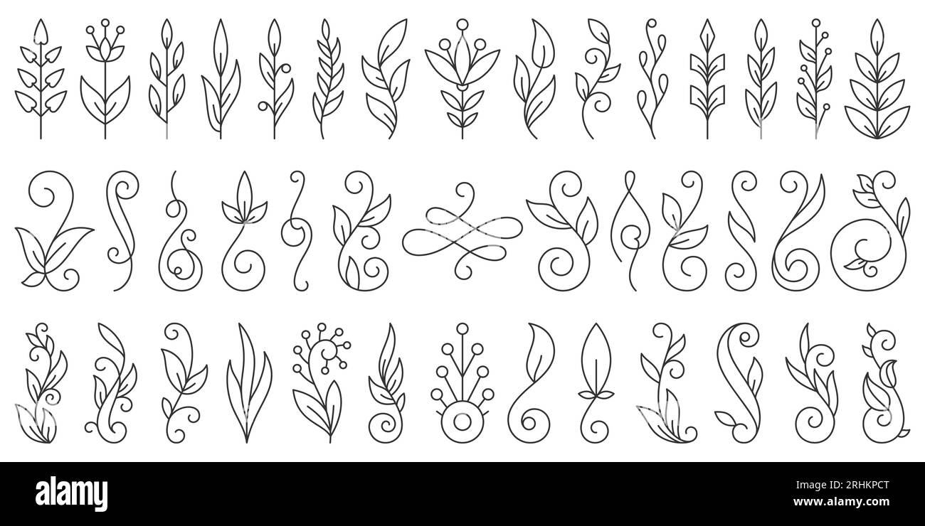 Simple Line Designs Swirls