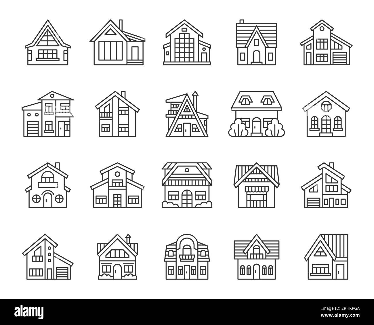 Township house Stock Vector Images - Alamy