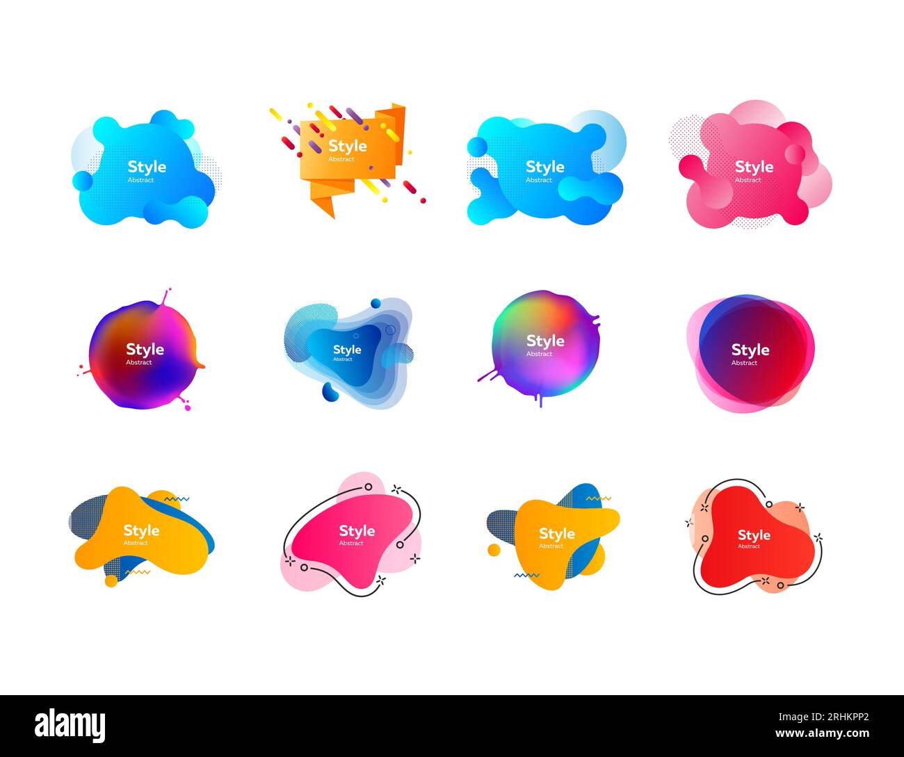 Set of creative abstract graphic elements Stock Vector Image & Art - Alamy