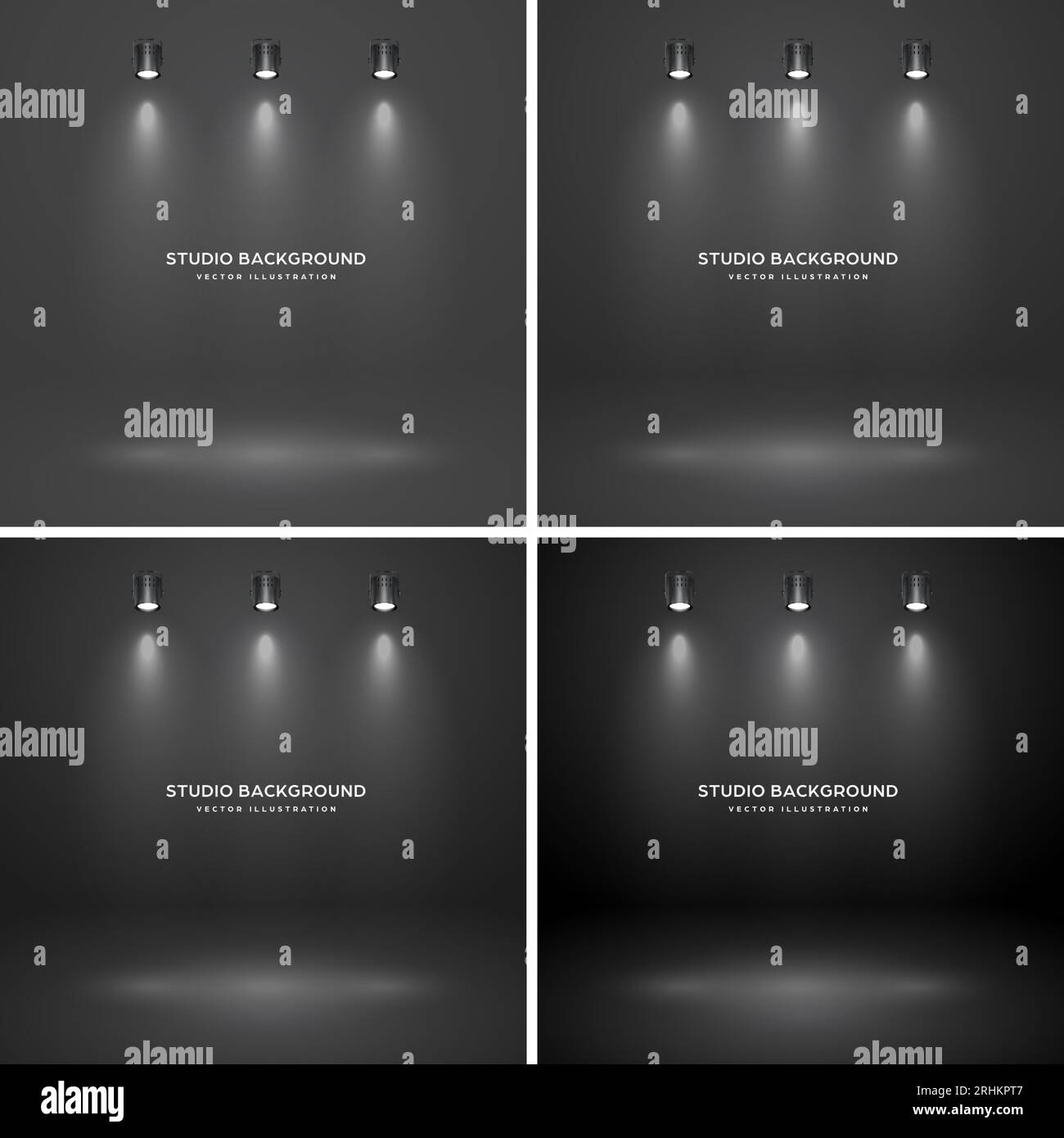 Empty black studio abstract backgrounds with spotlight effect. Product ...