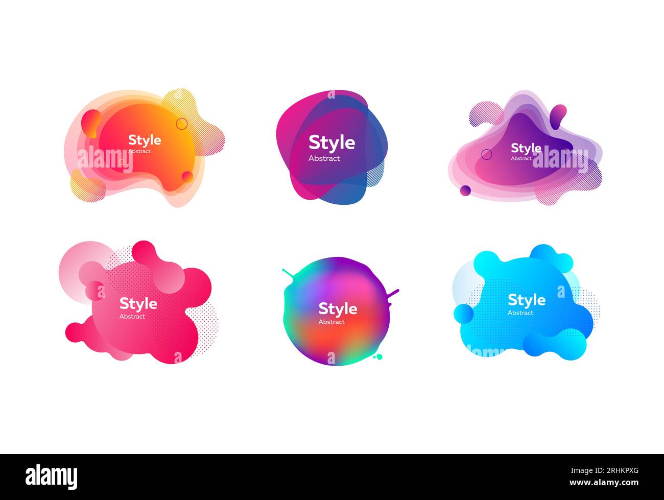 Set of beautiful flowing graphic elements Stock Vector Image & Art - Alamy